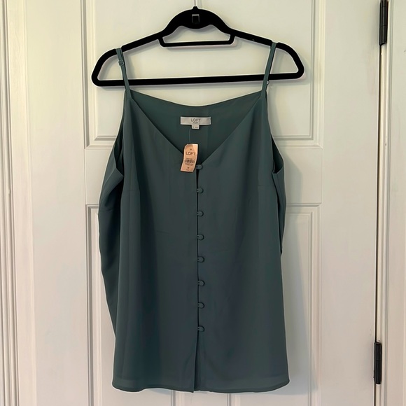 LOFT | Tops | Nwt Loft 8 Plus Button Down Cami With Lining | Poshmark